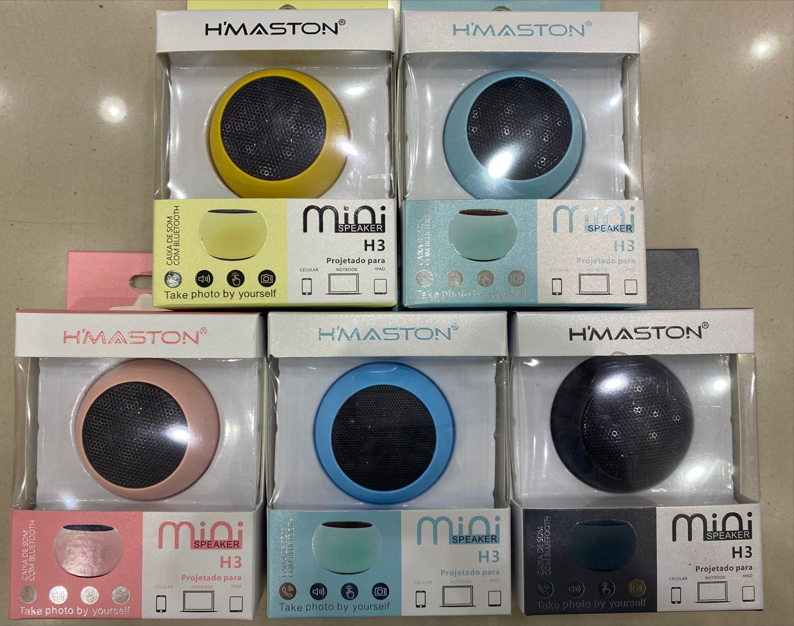 Caixa De Som Bluetooth Mini Speaker H’maston H3 – WZH Eletronico