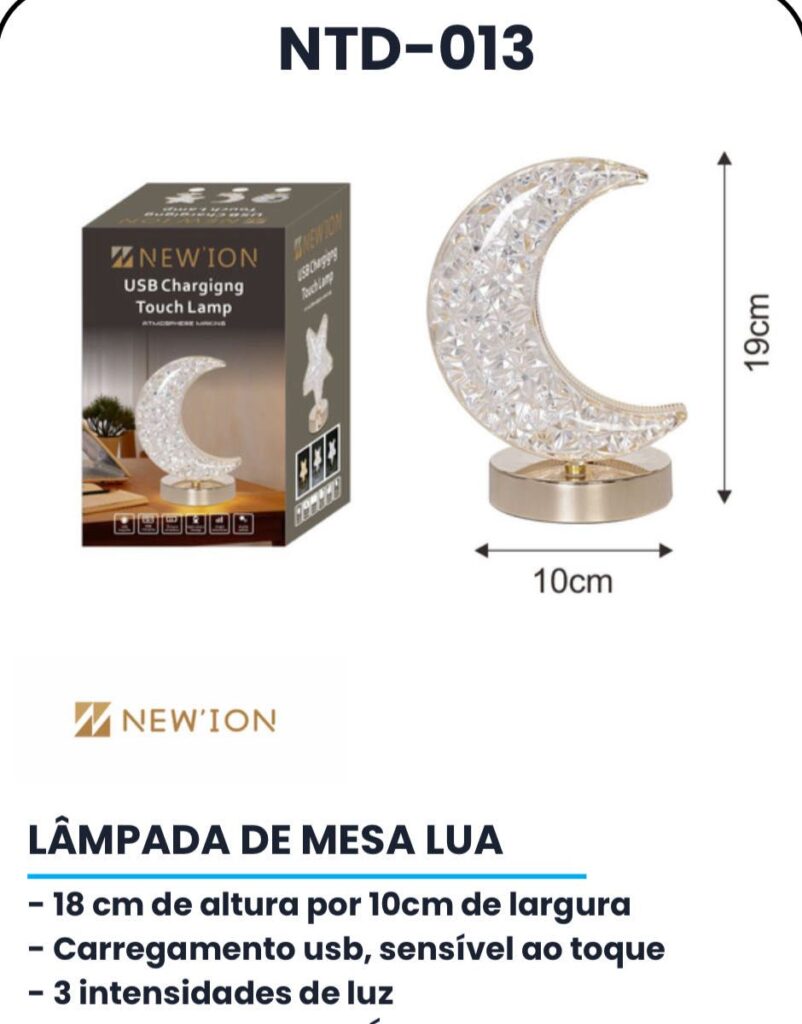 Luminaria De Mesa Lua NTD-013 – WZH Eletronico
