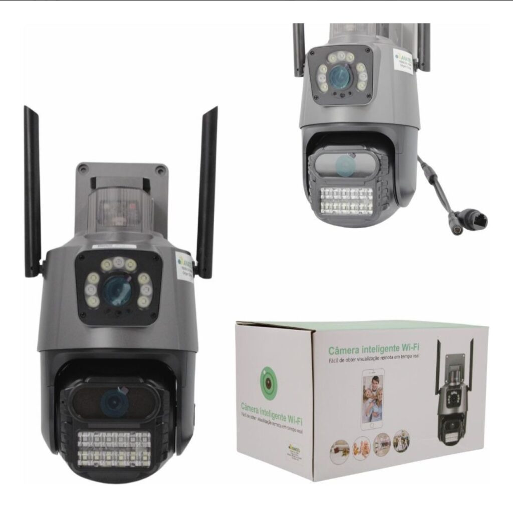 Camera De Seguranca WIFI Dupla Visao 2 Em 1 Com Alarm HA-360-XM – WZH ...