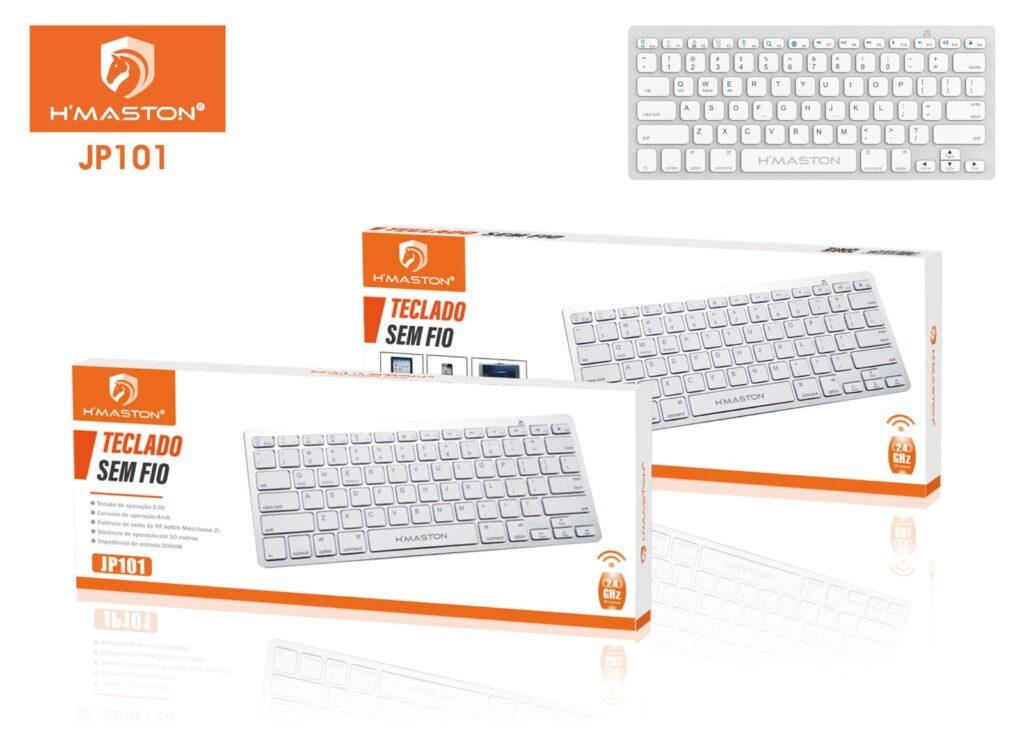 Teclado Sem Fio H’maston JP101 – WZH Eletronico