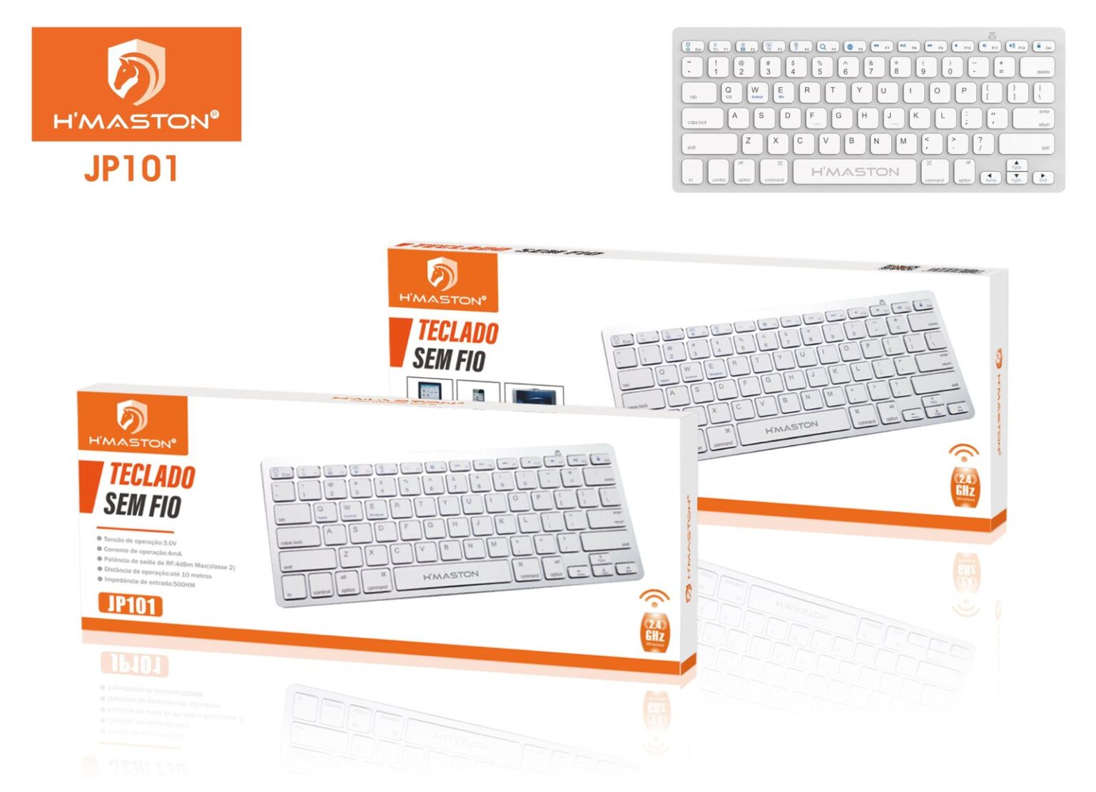 Teclado Sem Fio H’maston JP101 – WZH Eletronico