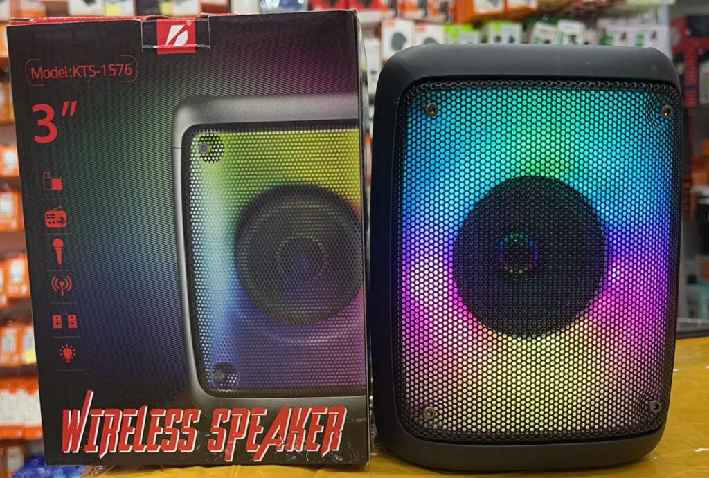 Caixa De Som KTS-1576 Bluetooth Com LED RGB – WZH Eletronico