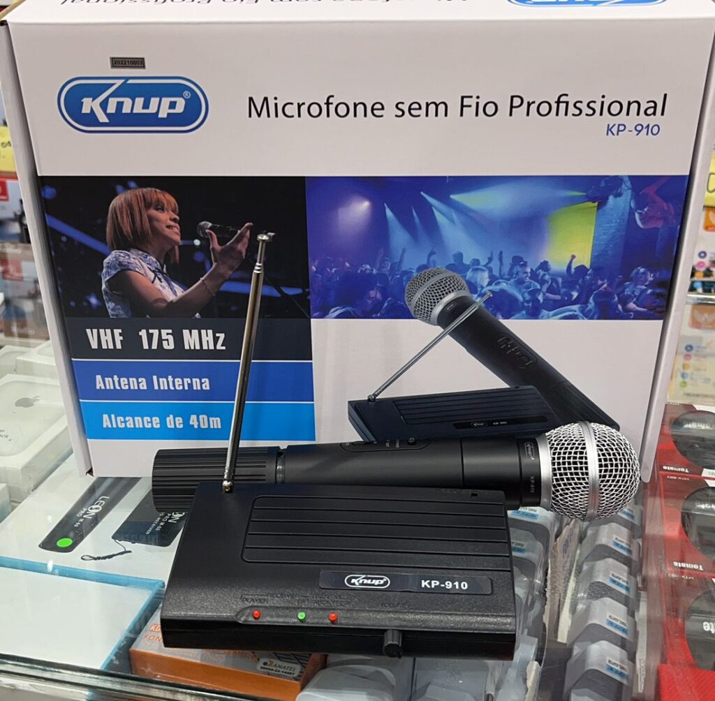 Microfone Sem Fio Profissional Knup KP-910 – WZH Eletronico