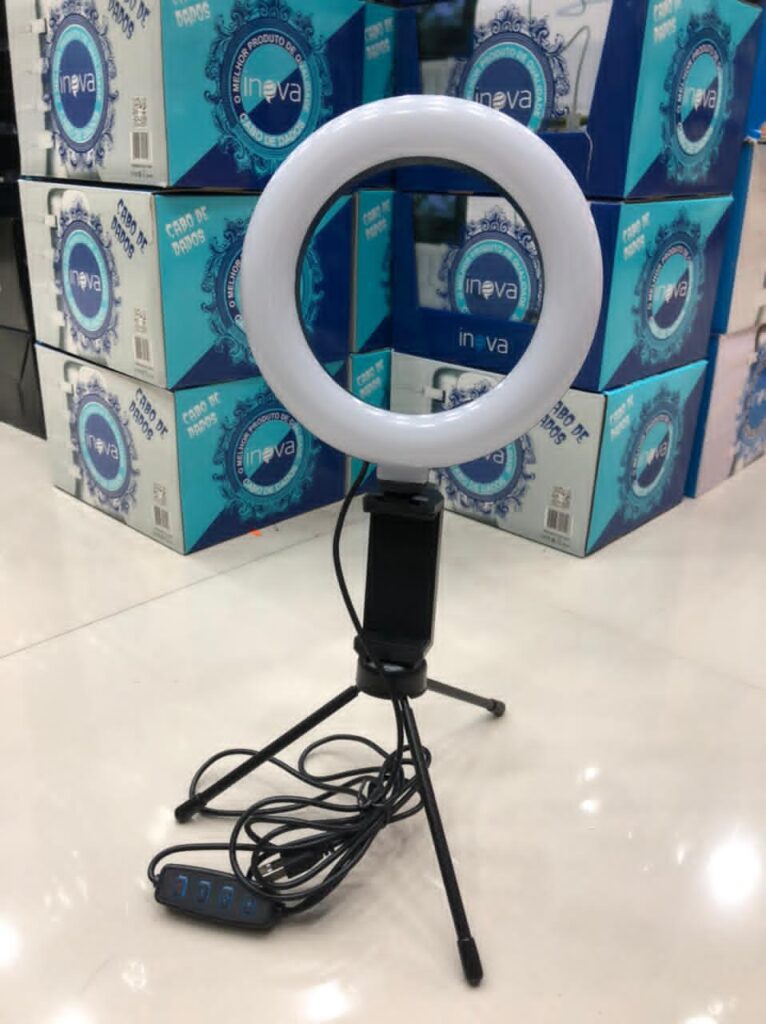 Kit Ring Light 6 Polegadas Com Tripe Da Mesa Com Suporte De Celular – WZH Eletronico
