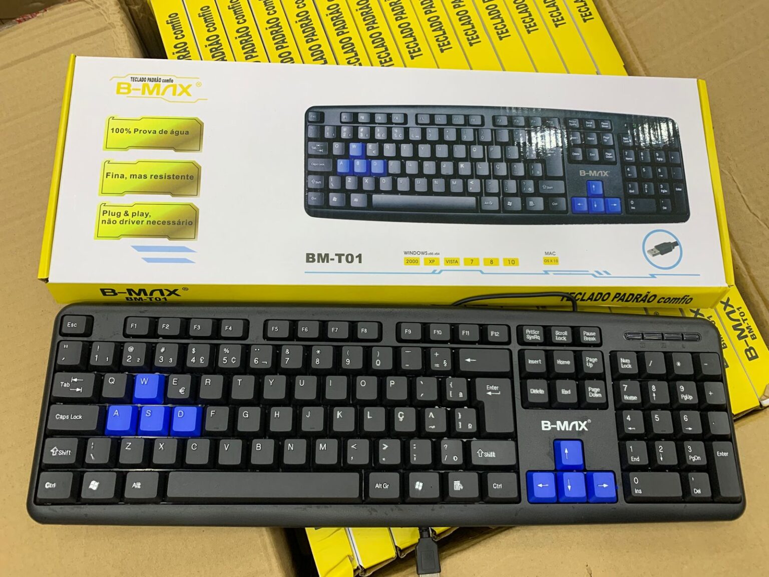 Teclado B-MAX BM-T01 Com Fio USB Simples – WZH Eletronico