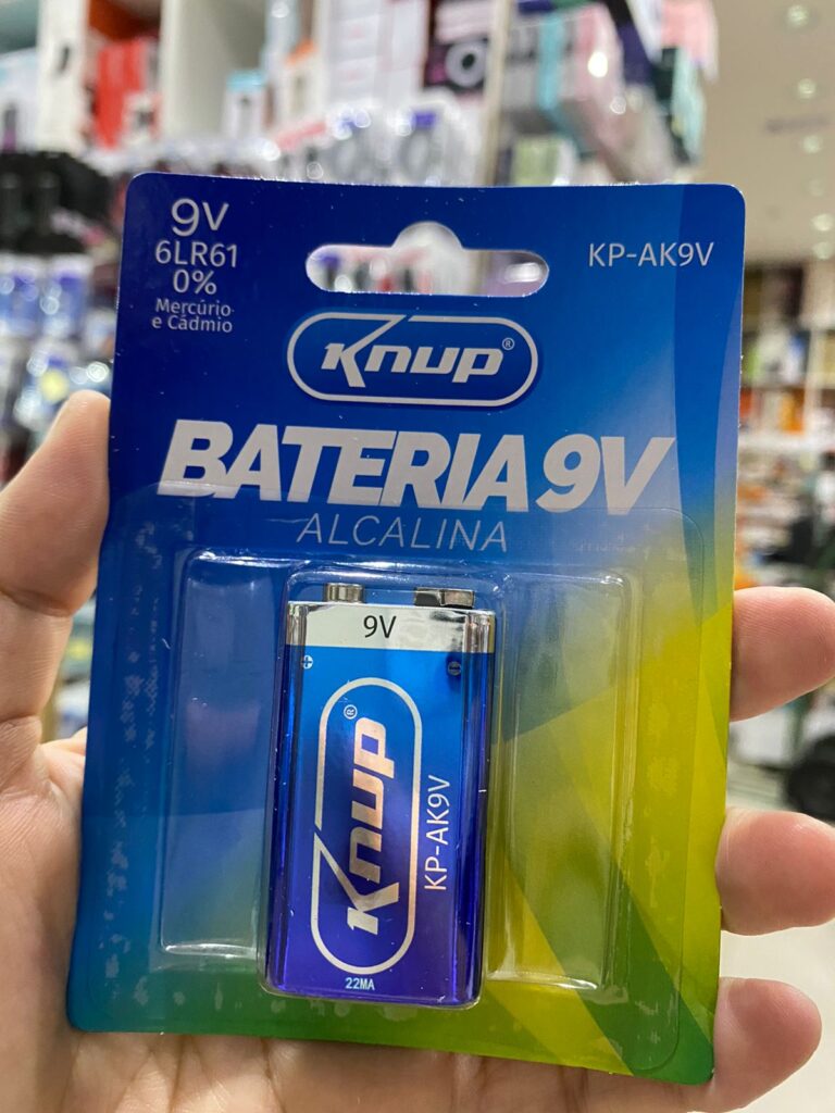 Pilha Alcalina 9V Knup Kp-ak9v – WZH Eletronico