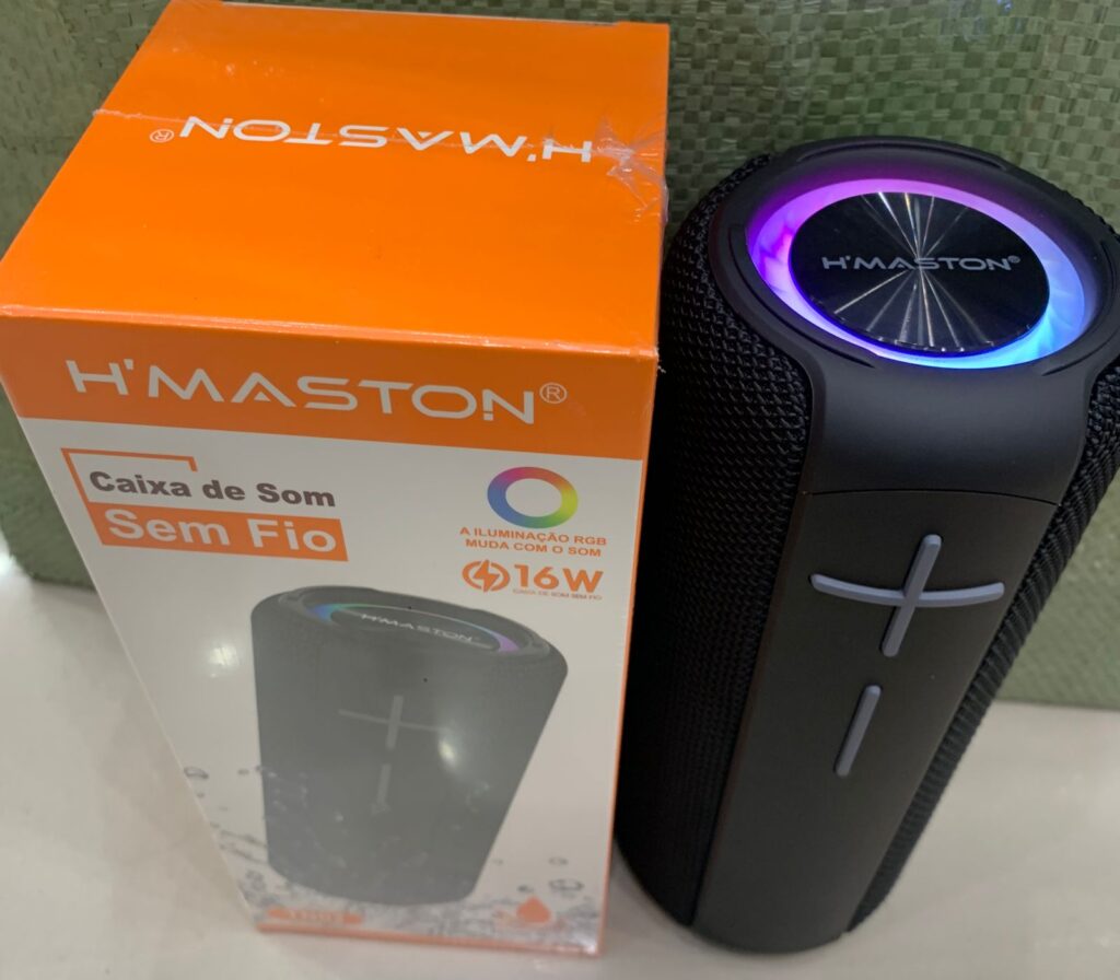 Caixa De Som Bluetooth Resistente Agua H’maston TN02 16W – WZH Eletronico