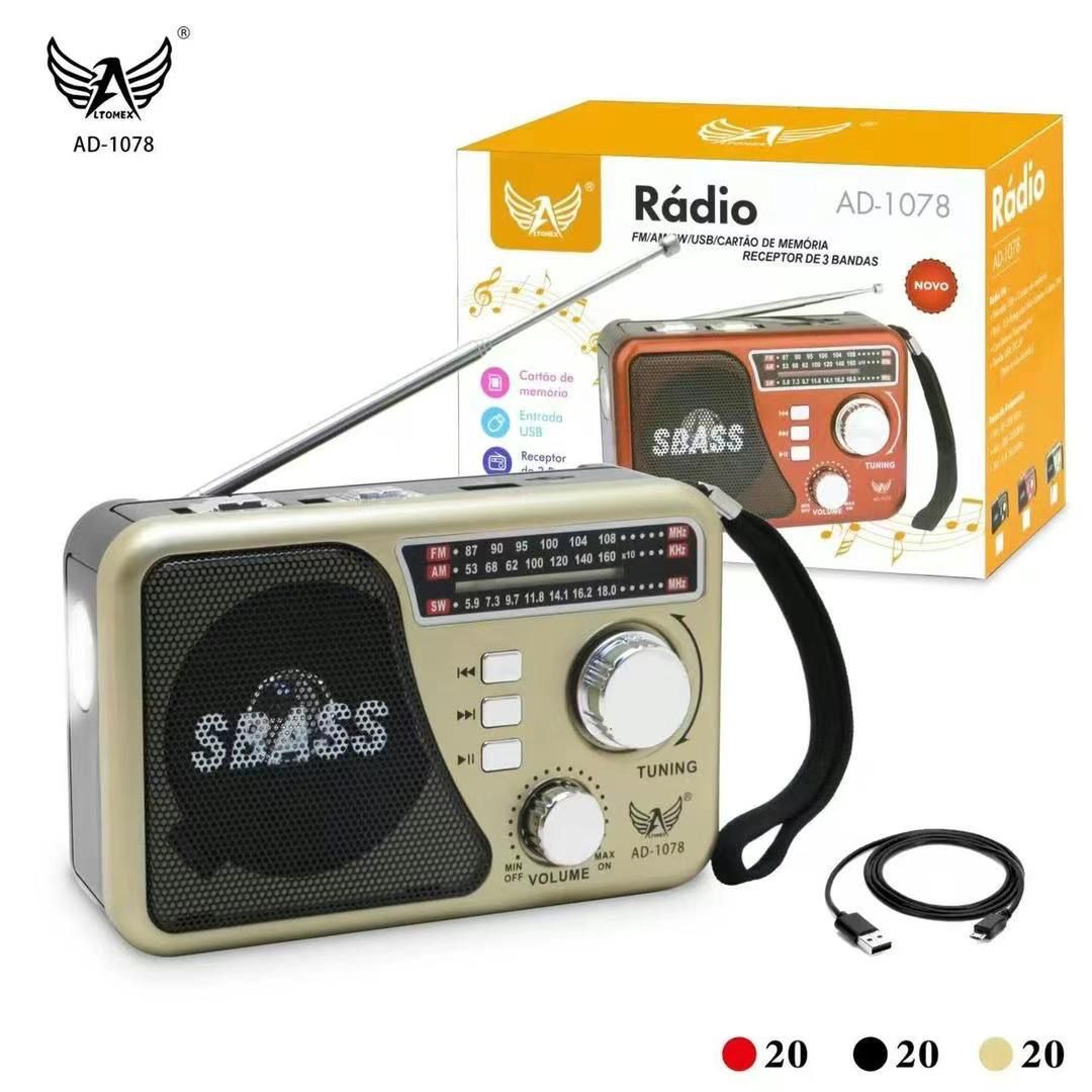 Radio Retro Altomex AD-1078 FM/AM Bluetooth – WZH Eletronico