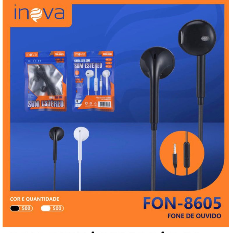 Fone Inova Simples Com microfone – WZH Eletronico